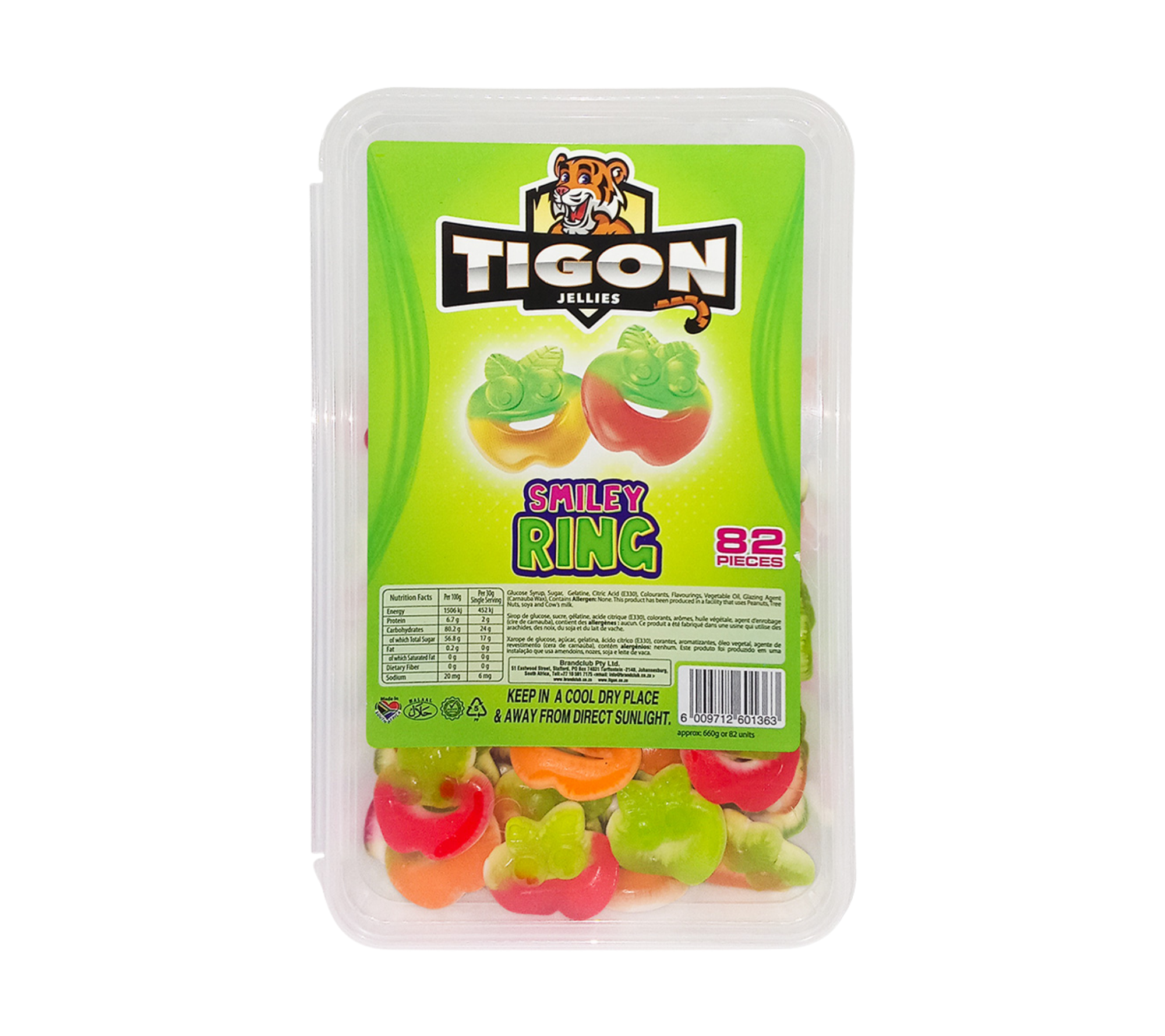 Tigon Jellies – Smiley Ring – Assorted Flavours – The Sweet Side of Life
